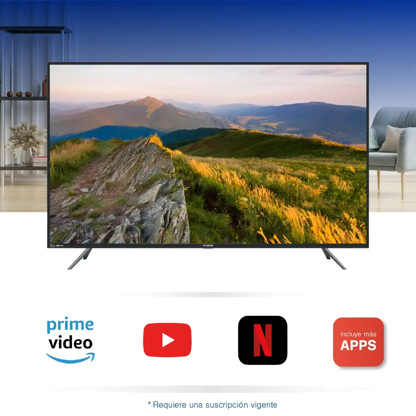 TV HYUNDAI 58" 147,32 Cm HYLED5810H4KM 4K UHD LED Smart TV - Tienda IGC